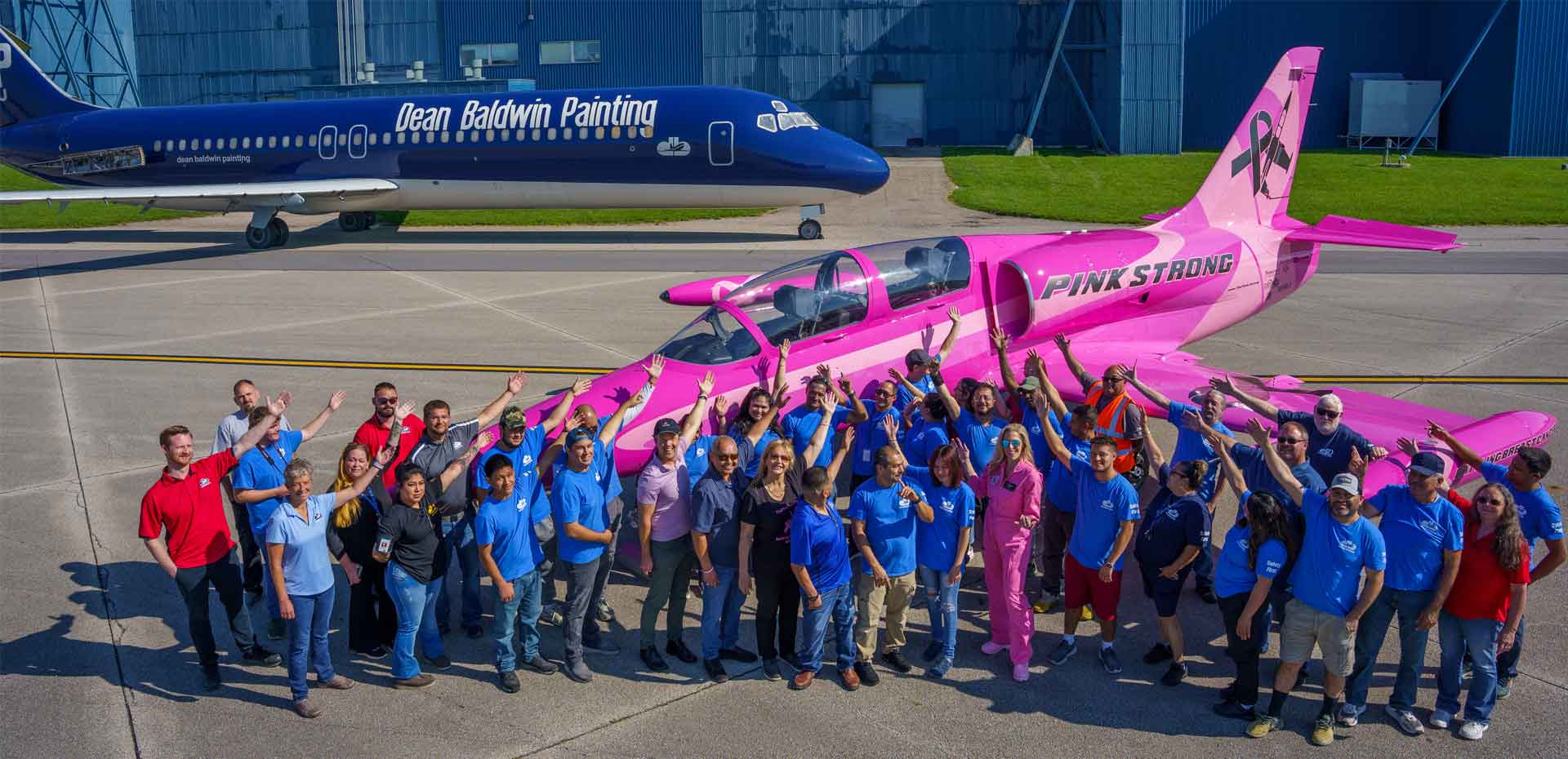 Team Up with Aerial Angels for Breast Cancer | Dean Baldwin Painting